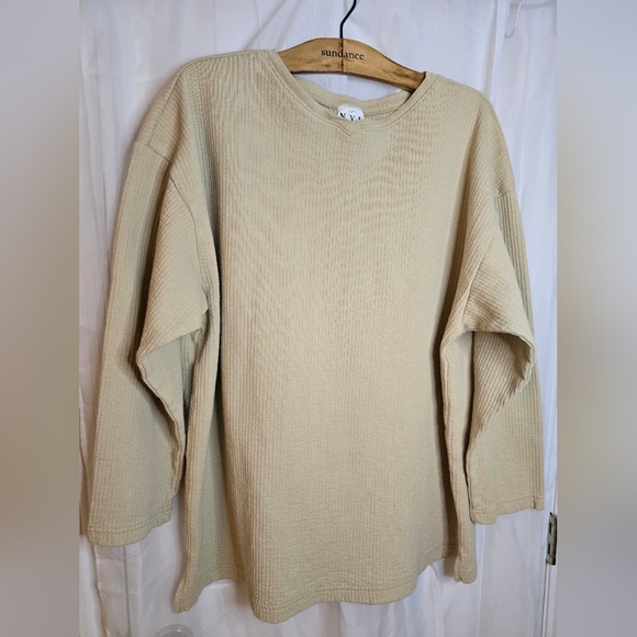 New York Laundry | Tops | New York Laundry Xl Vintage Ribbed Tan Womens ...